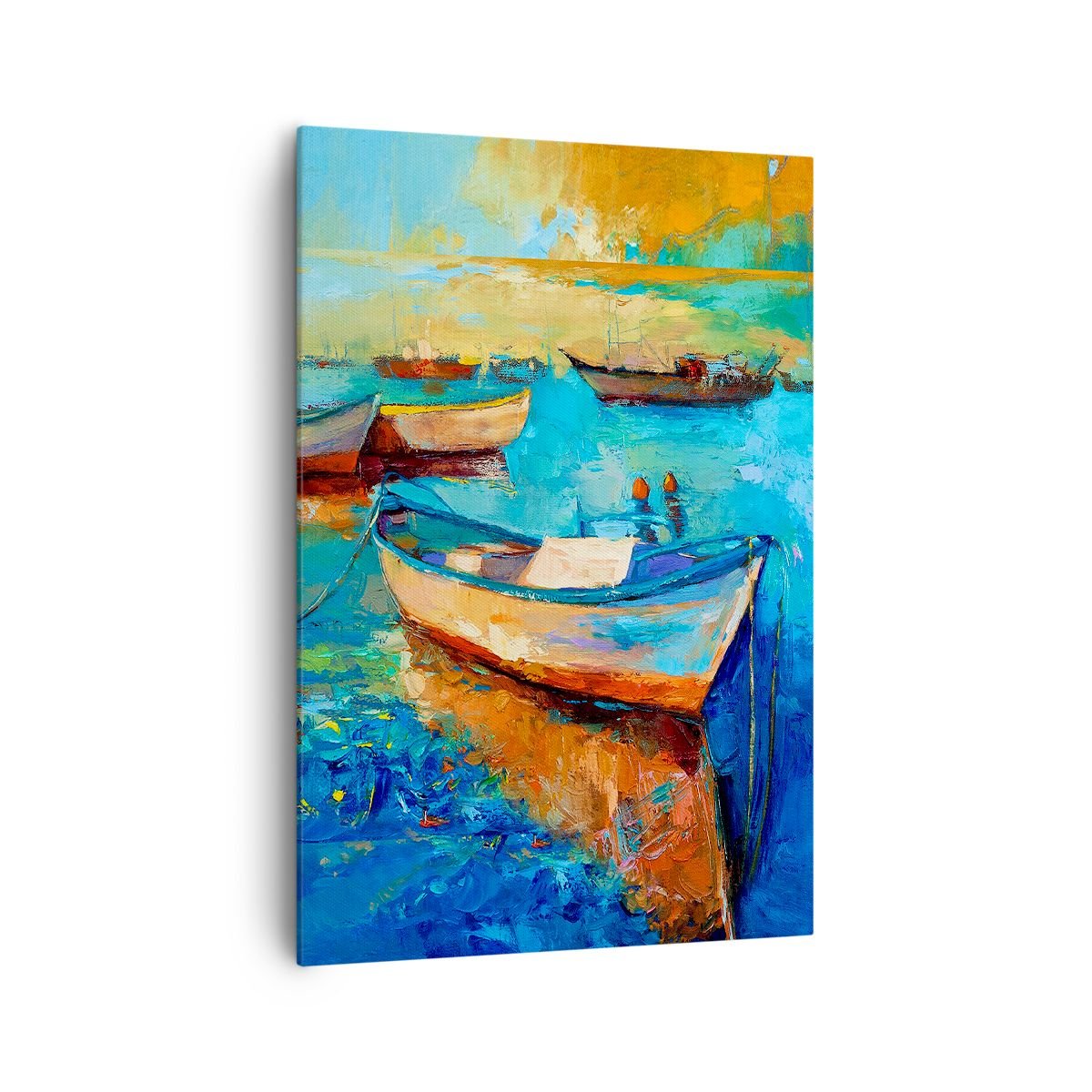 Obraz na płótnie - W południowej zatoce - 70x100cm - Krajobraz Port ...