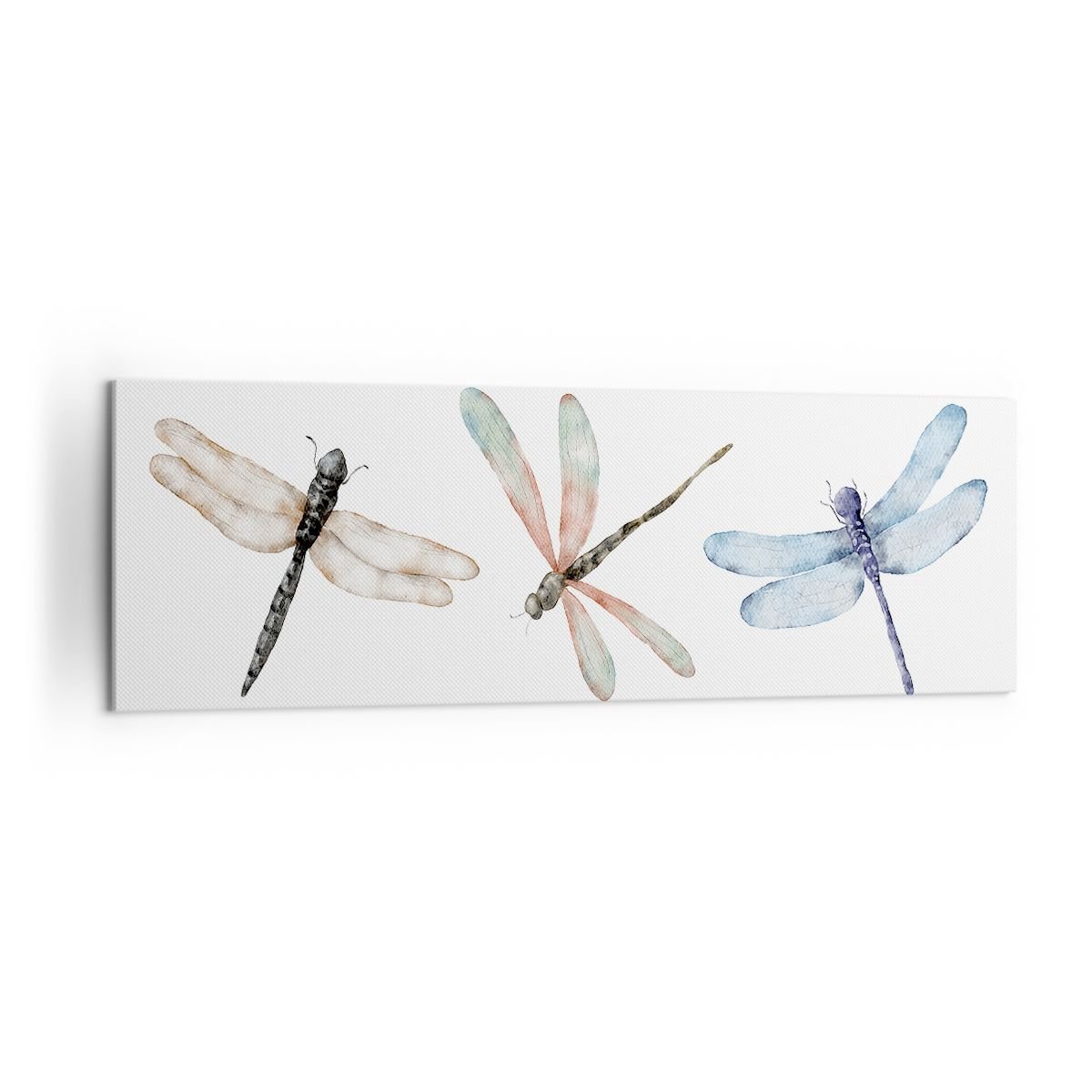 Obraz na płótnie - Ważki nieważkie - 160x50cm - Owady Minimalistyczny ...