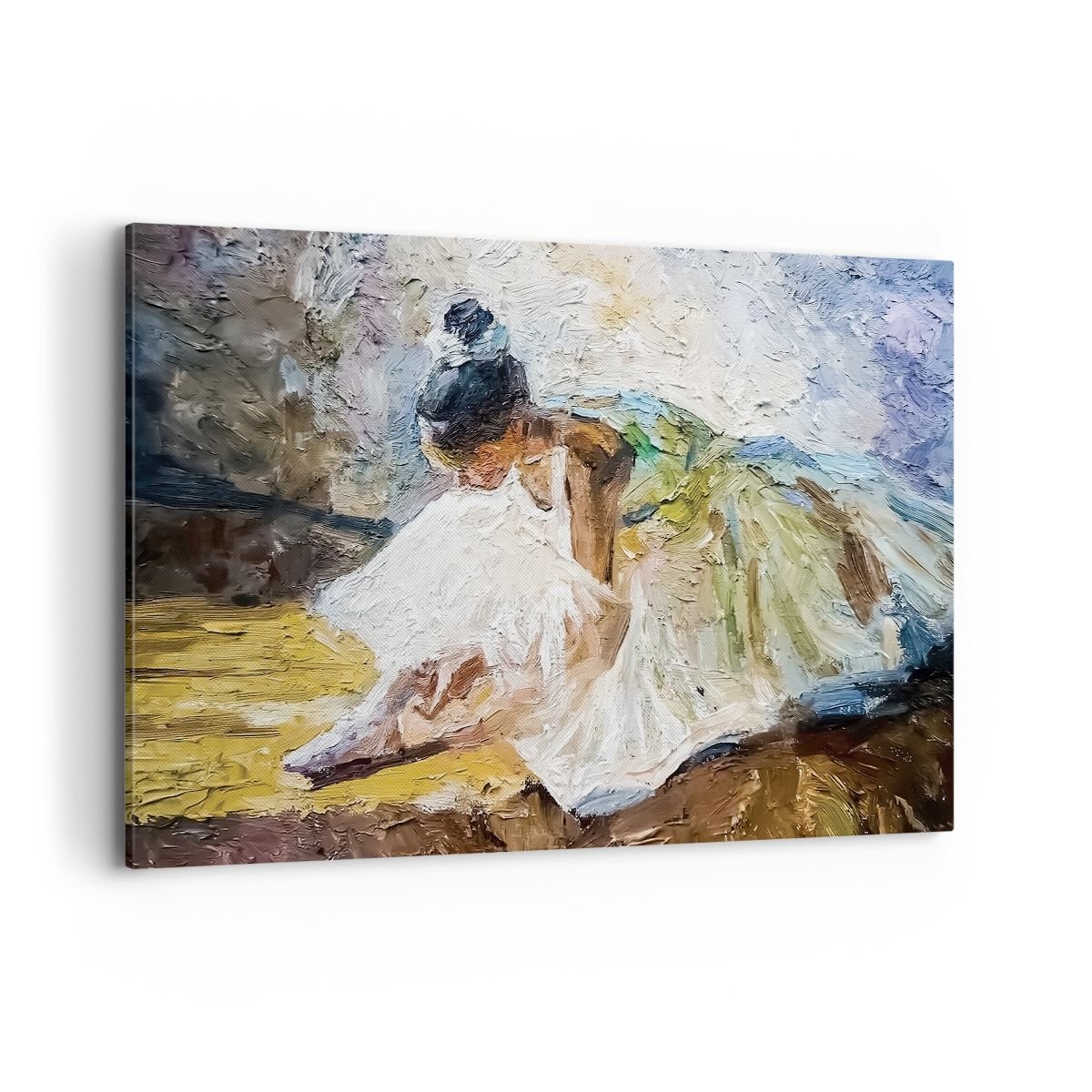 Obraz na płótnie - Z obrazu Degasa - 120x80cm - Baletnica Taniec Balet ...