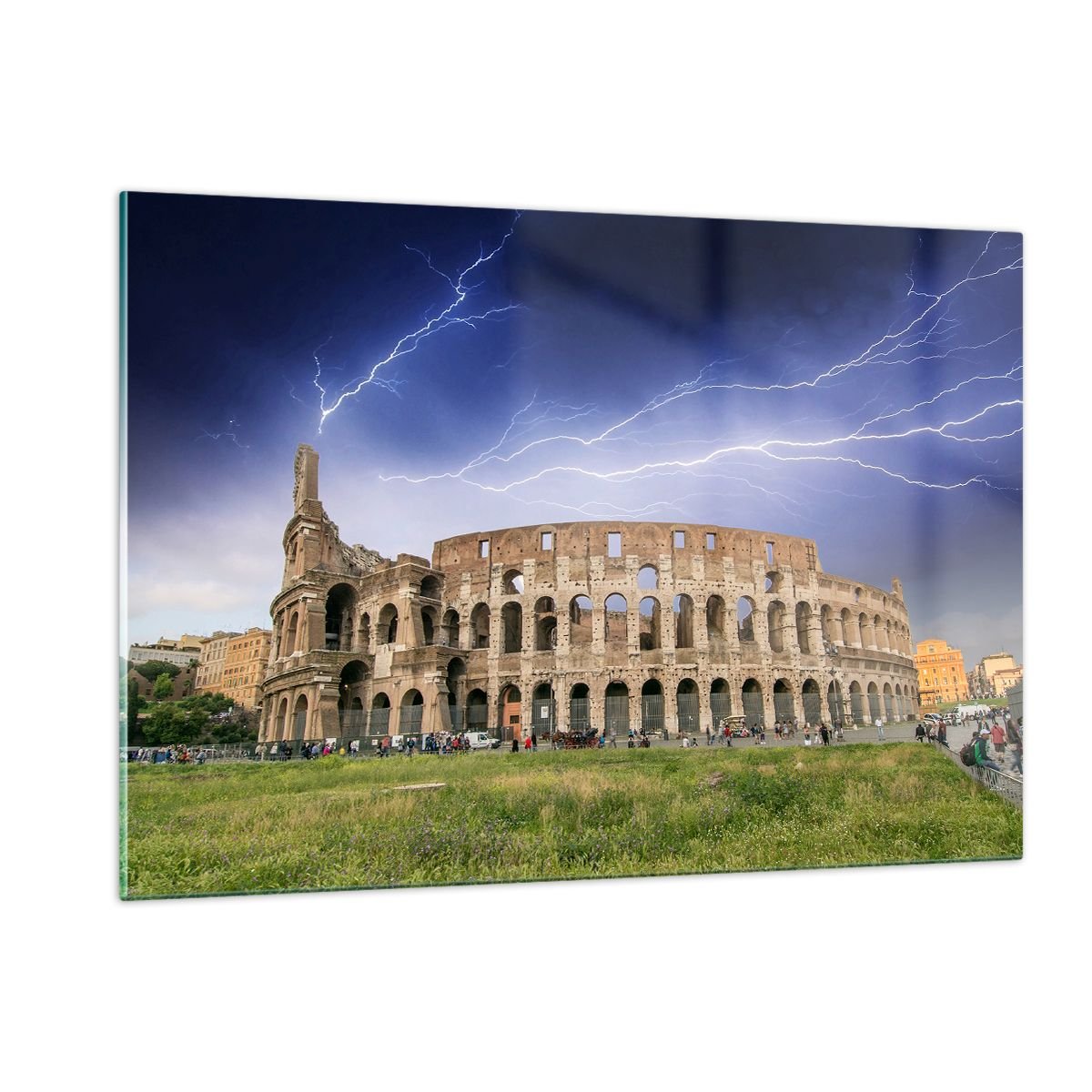 Obraz na szkle - Arena walki - 120x80cm - Architektura Rzym Koloseum ...