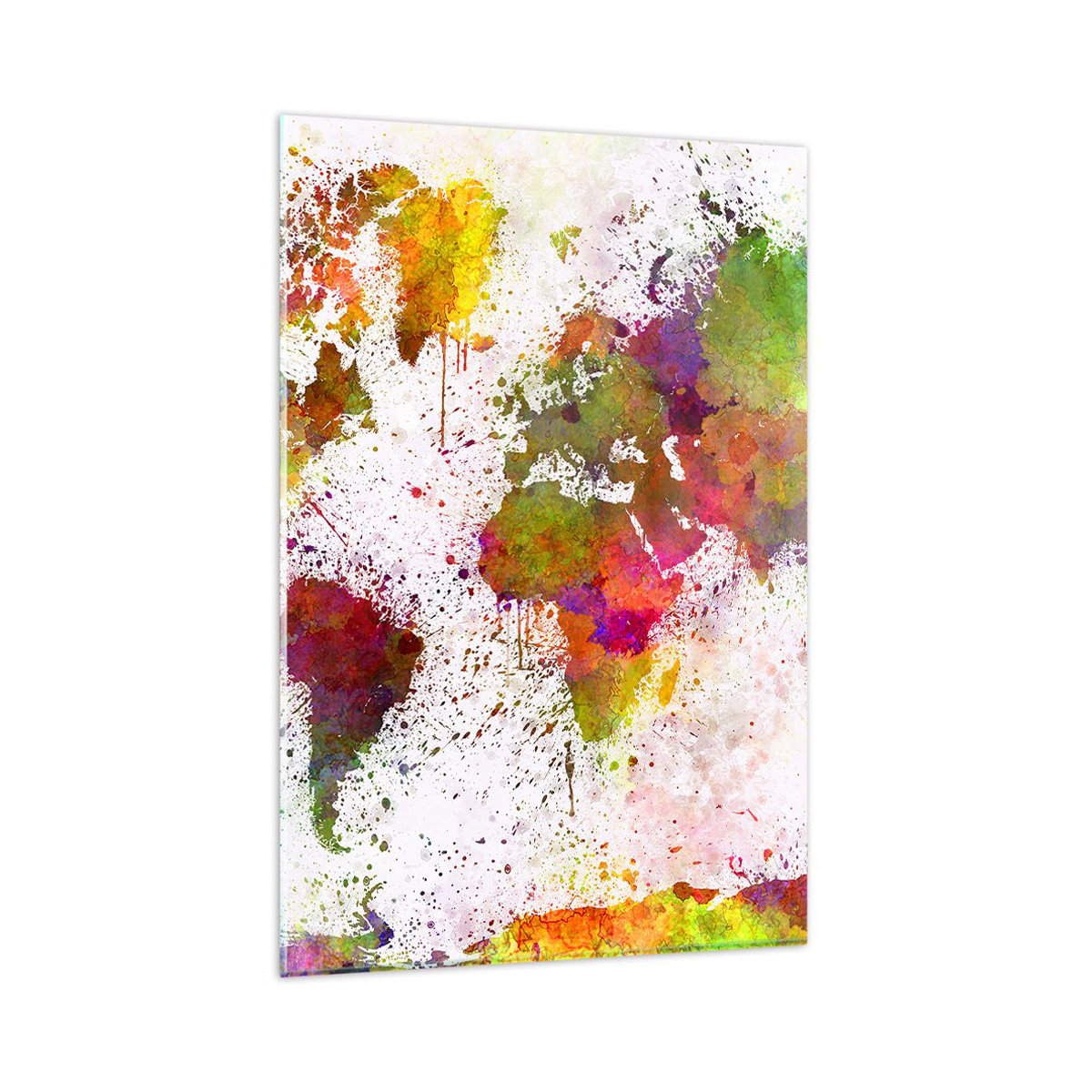 Obraz na szkle - Jakoś tak samo wyszło - 80x120cm - Mapa Świata ...
