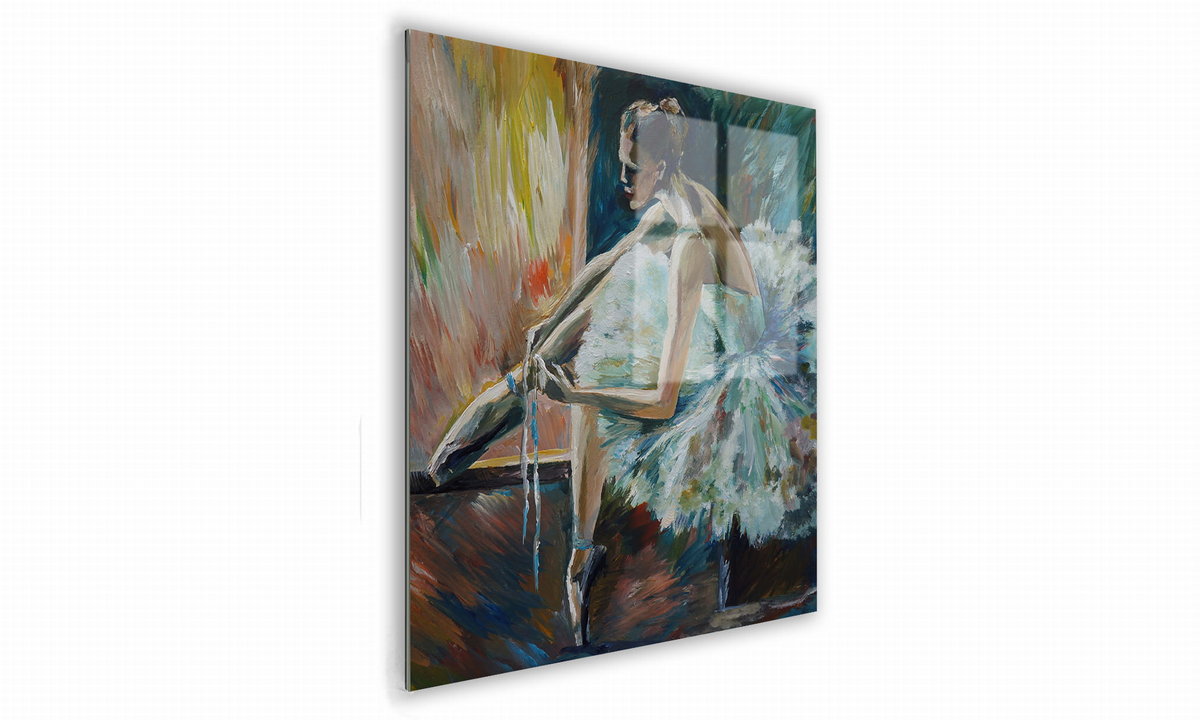 Obraz Na Szkle Kwadratowy 30X30Cm 006 Baletnica Wiążąca Baletki - HOME ...