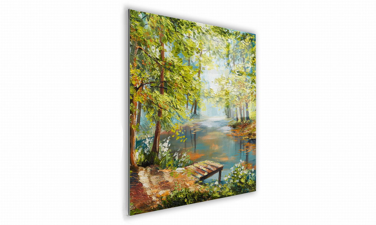 Obraz Na Szkle Kwadratowy 50X50Cm 097 Staw W Lesie - HOME DRUK | Sklep ...