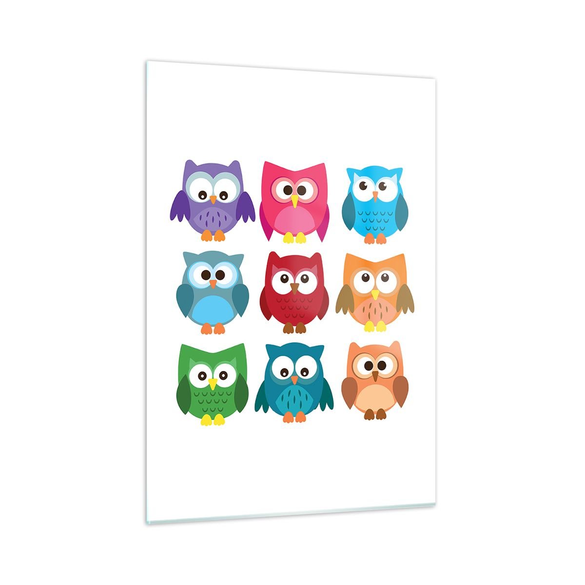 Obraz na szkle - Różnić można się zabawnie - 50x70cm - Dla Dzieci Sowa Grafika - Nowoczesny ...