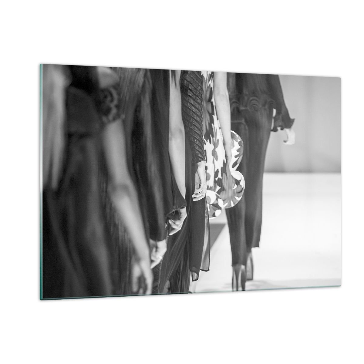 Obraz na szkle - Stylowa parada - 120x80cm - Moda Wybieg Modelki ...