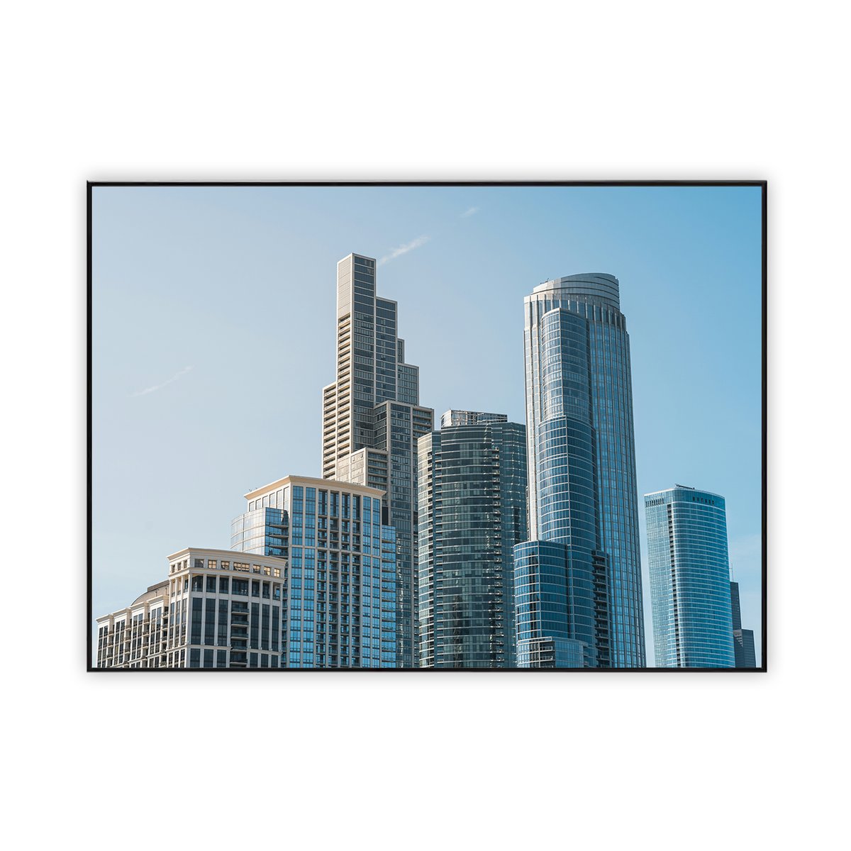 Obraz na szkle w oprawie aluminiowej Miejski horyzont - SquarePrint | Sklep EMPIK.COM