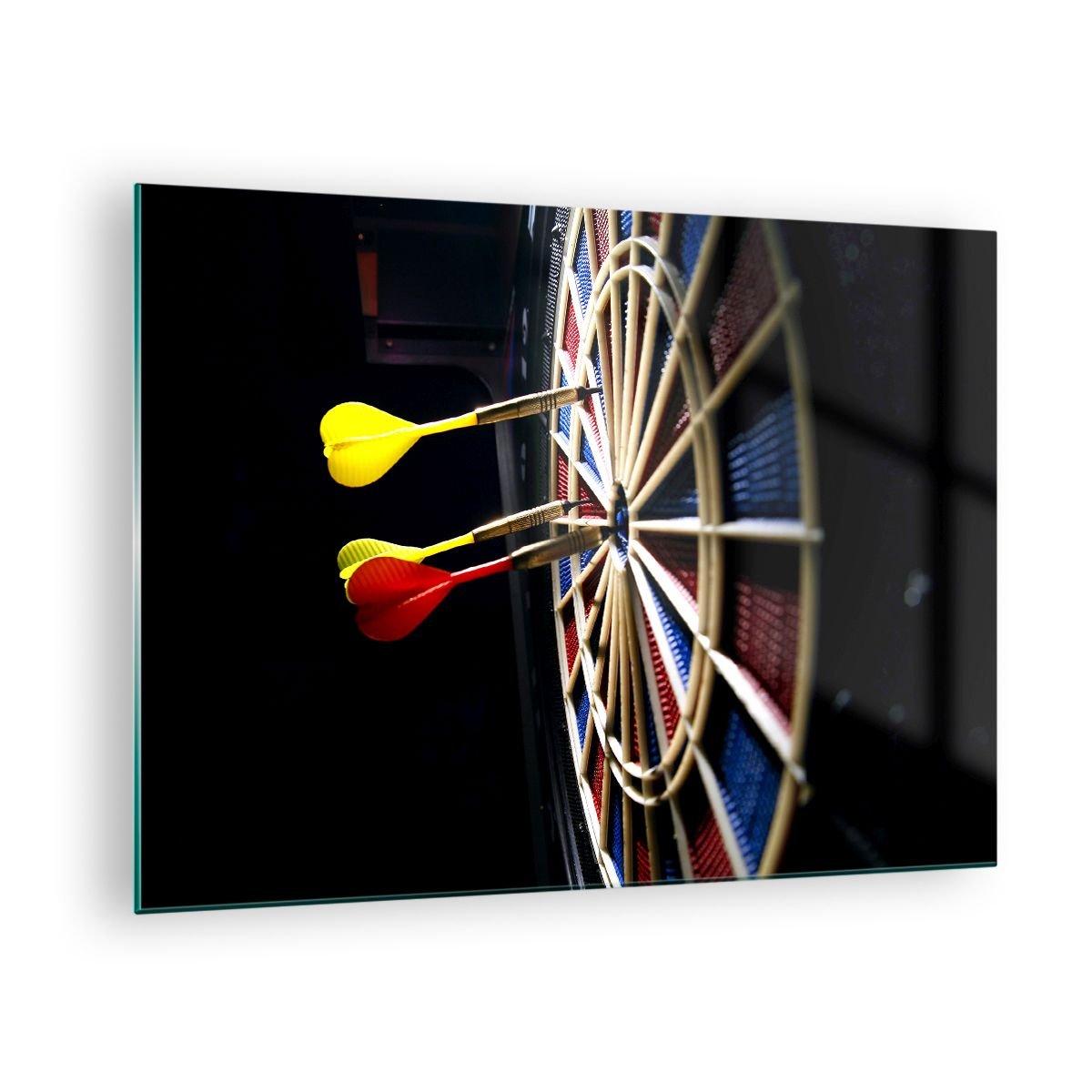 Obraz na szkle - W samo sedno - 70x50cm - Sport Rywalizacja Gra ...