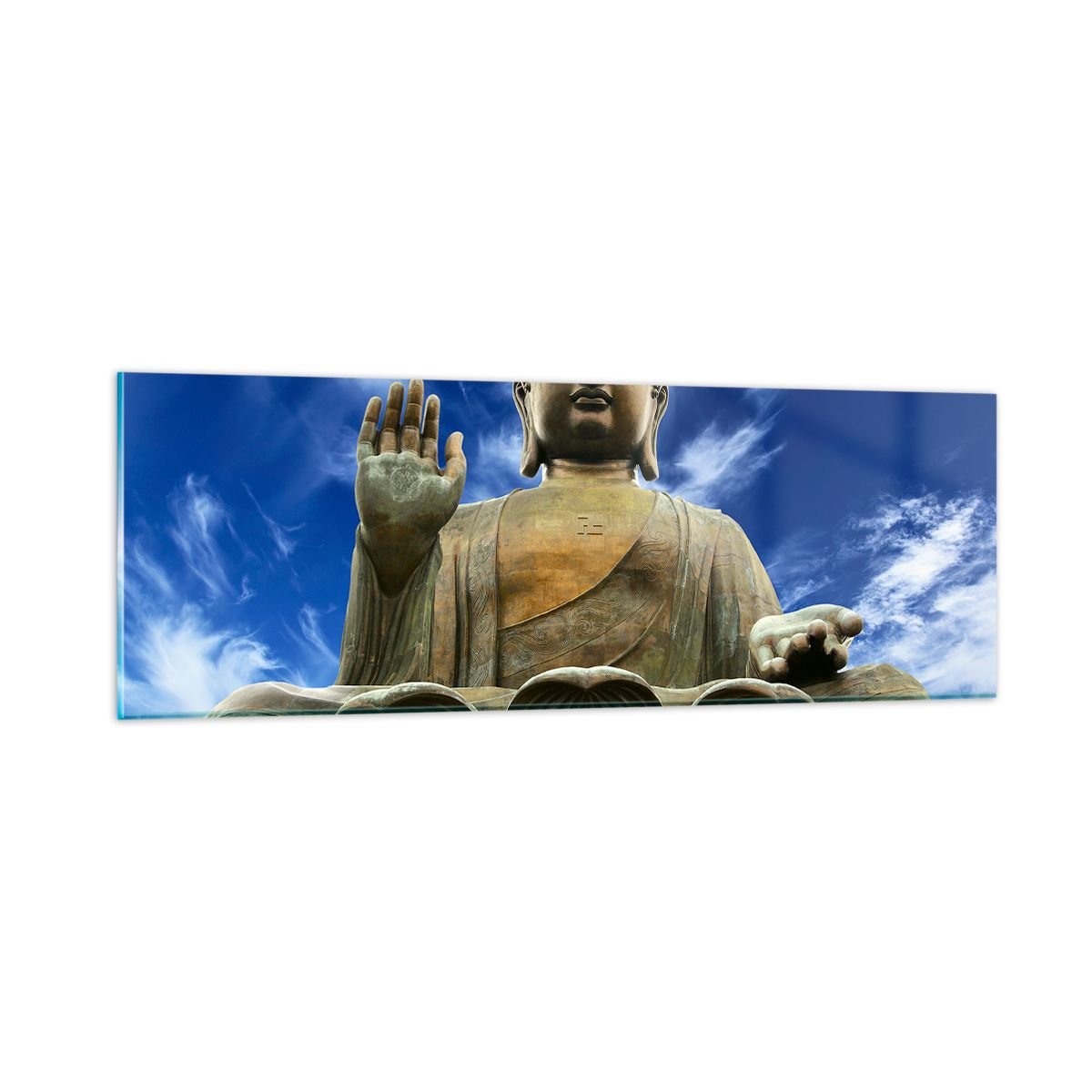Obraz na szkle - Żyj bez strachu - 90x30cm - Budda Religia Azja ...