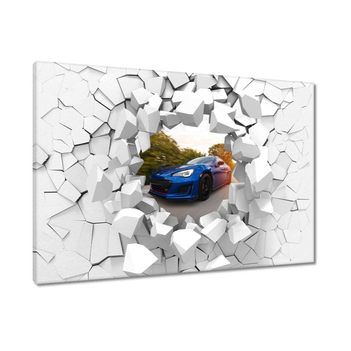 Obraz Niebieskie sportowe auto, 120x80cm - ZeSmakiem | Sklep EMPIK.COM