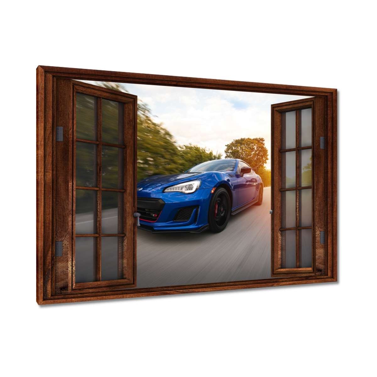 Obraz Niebieskie sportowe auto, 120x80cm - ZeSmakiem | Sklep EMPIK.COM