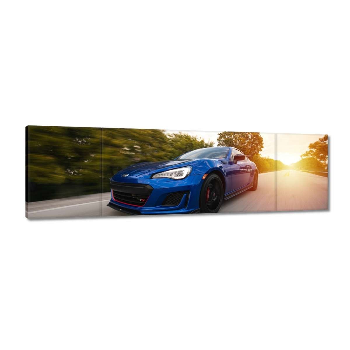 Obraz Niebieskie sportowe auto, 170x50cm - ZeSmakiem | Sklep EMPIK.COM