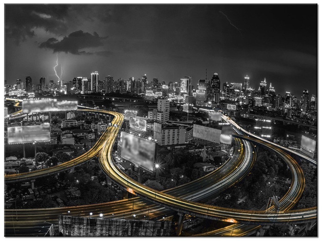 Obraz Noc w Bangkoku, 40x30 cm - Oobrazy | Sklep EMPIK.COM