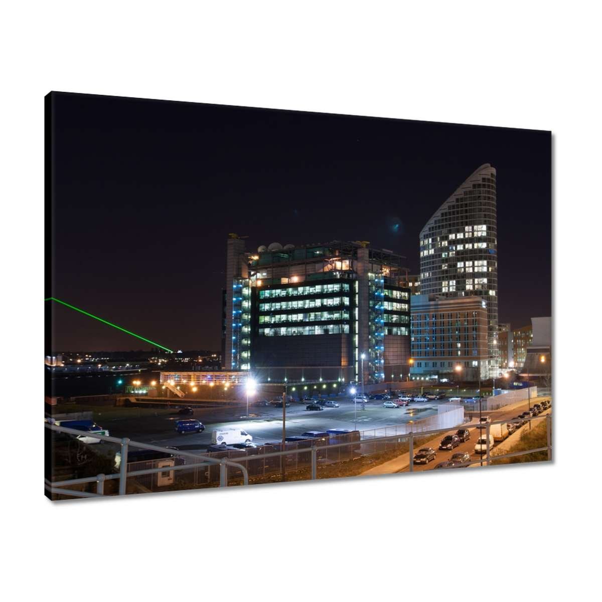 Obraz Noc Widok na wieżowce, 70x50cm - ZeSmakiem | Sklep EMPIK.COM