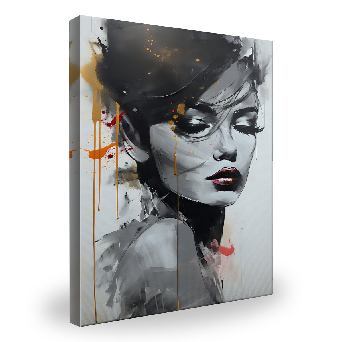 Obraz Nowoczesny Portret Na Ścianę Twarz Kobiety Abstrakcja 50cm X 70cm - Muralo | Sklep EMPIK.COM