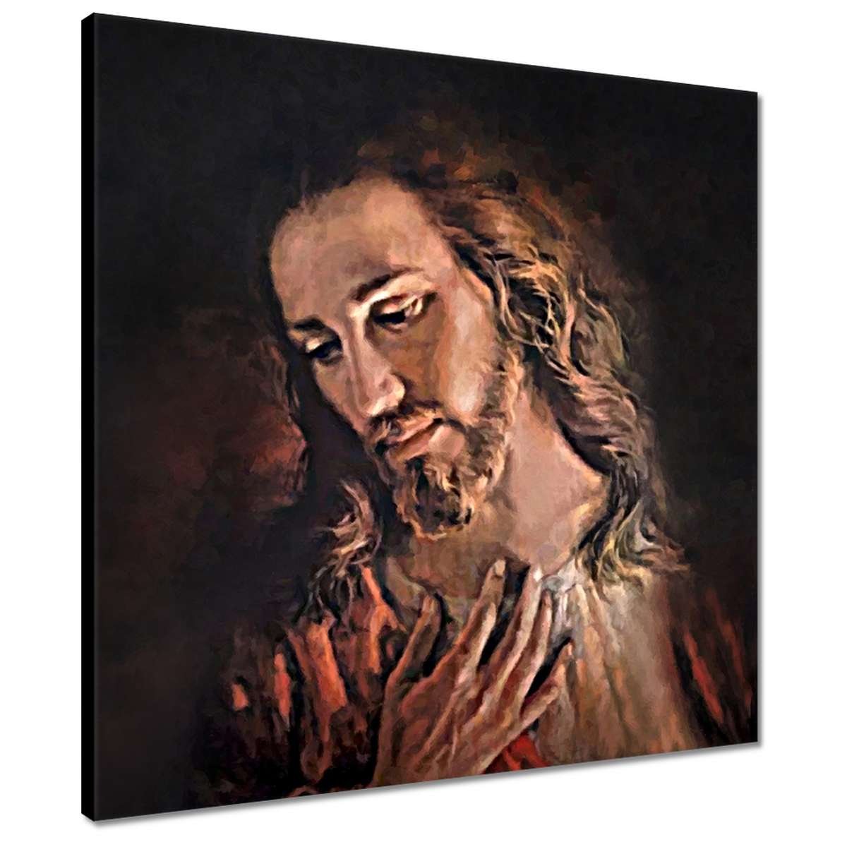 Obraz Oblicze Jezusa Chrystusa, 50x50cm - ZeSmakiem | Sklep EMPIK.COM