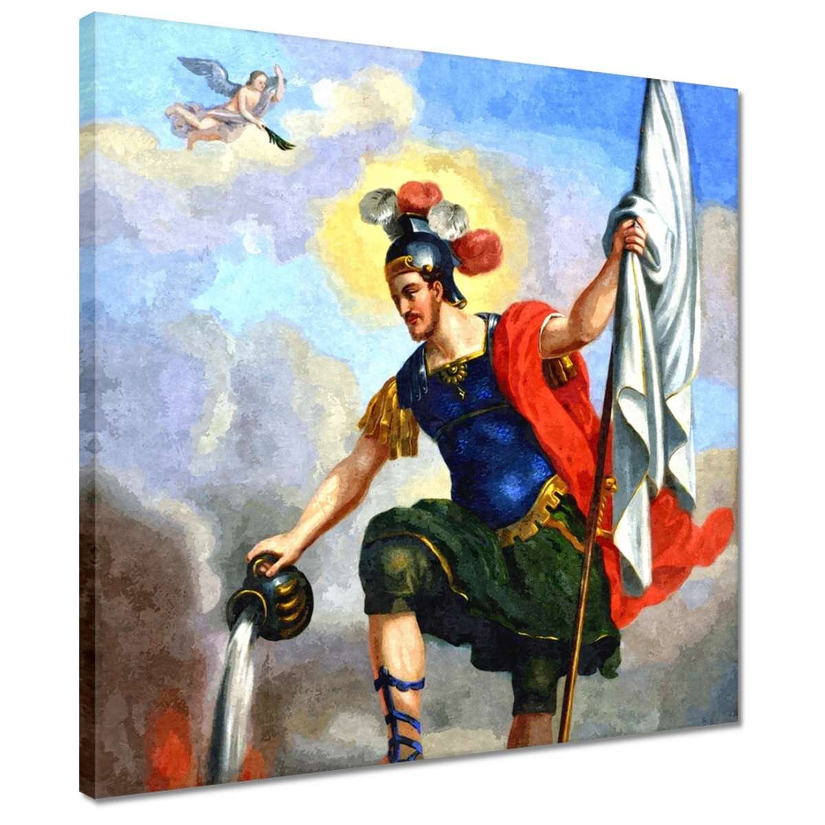 Obraz Patron strażaków św Florian, 40x40cm - ZeSmakiem | Sklep EMPIK.COM