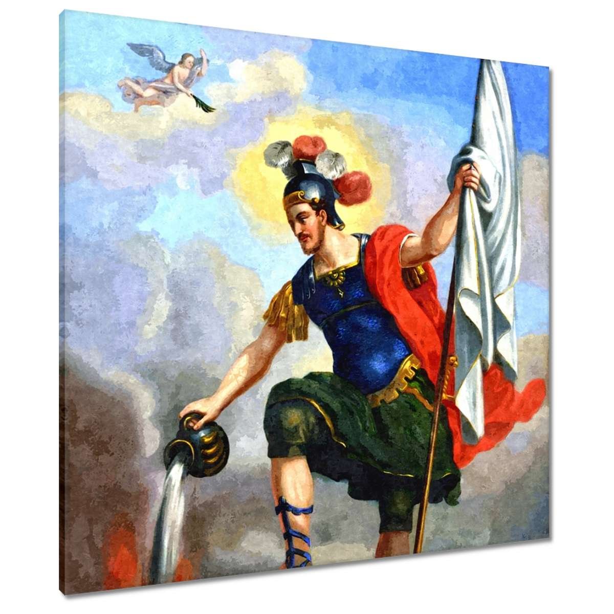Obraz Patron strażaków św Florian, 80x80cm - ZeSmakiem | Sklep EMPIK.COM