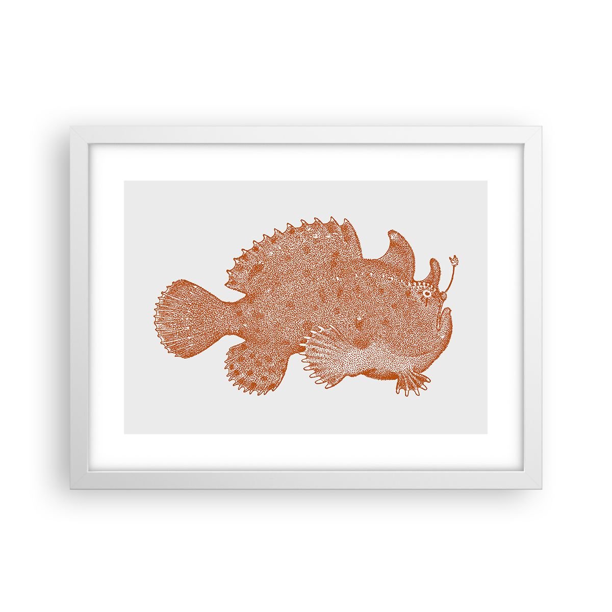 Obraz - Plakat - A jednak ryba - 40x30cm - Ryba Morska Ocean Nadmorski ...