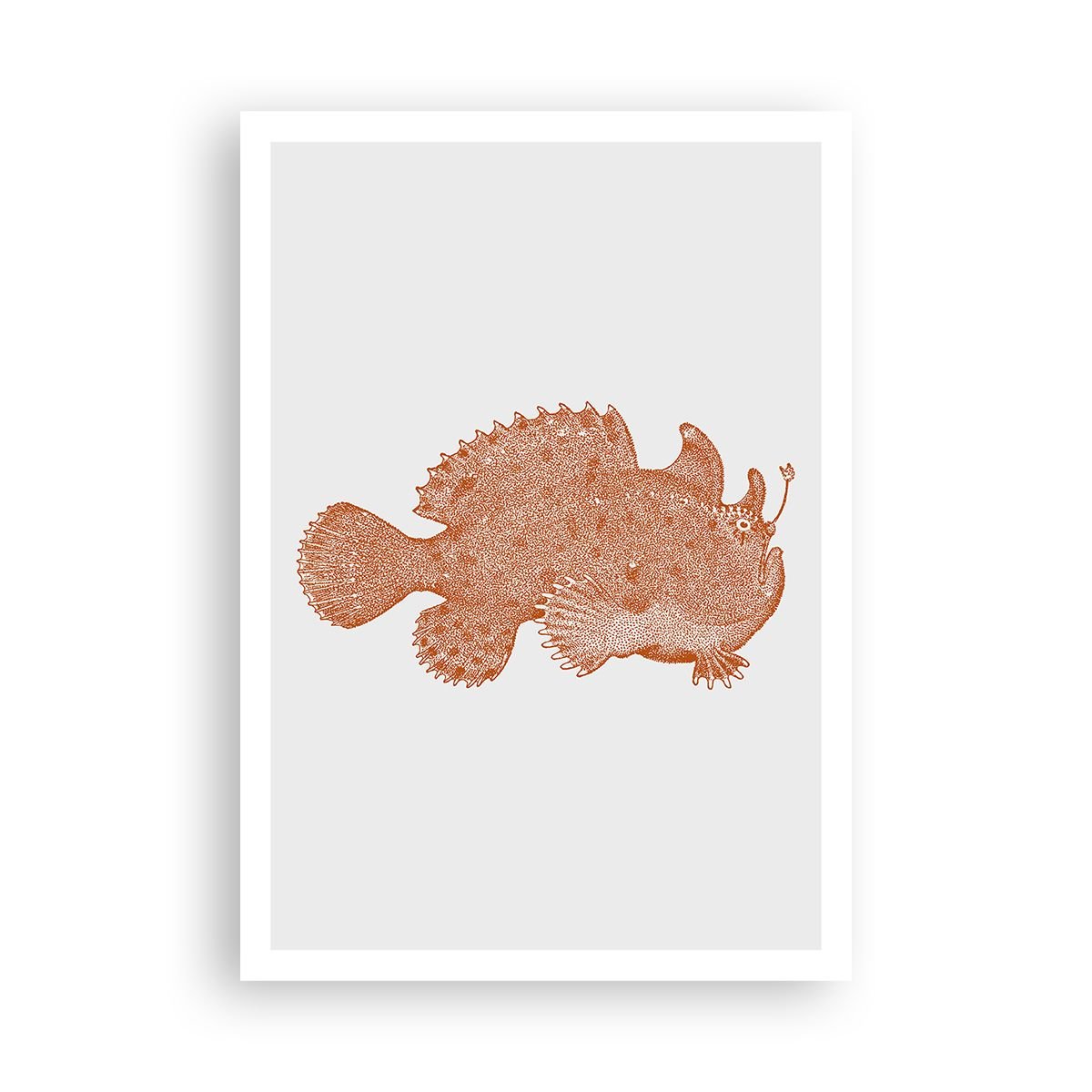 Obraz - Plakat - A jednak ryba - 70x100cm - Ryba Morska Ocean Nadmorski ...