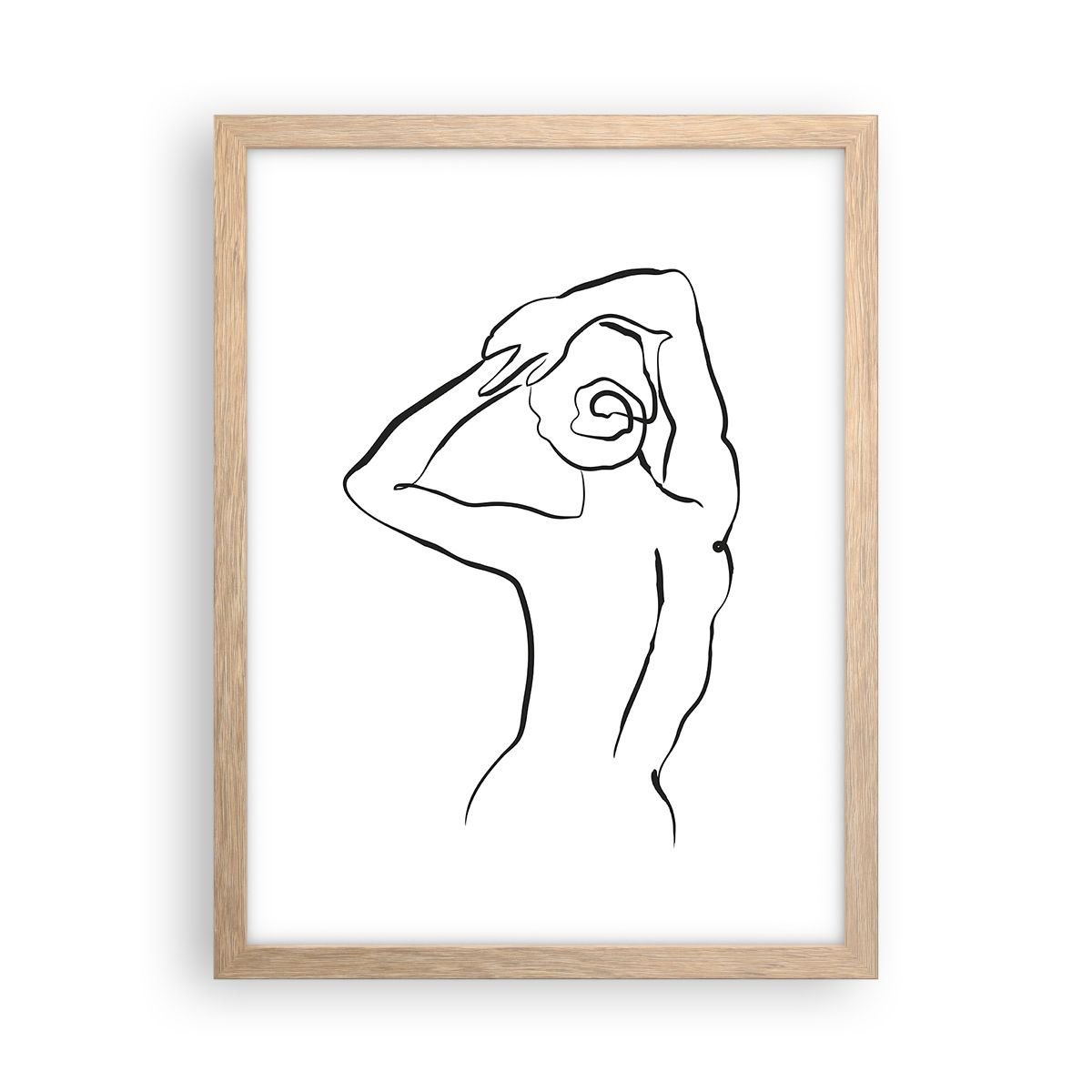 Obraz - Plakat - Akt o poranku - 30x40cm - Akt Kontur Kobieta - Foto ...