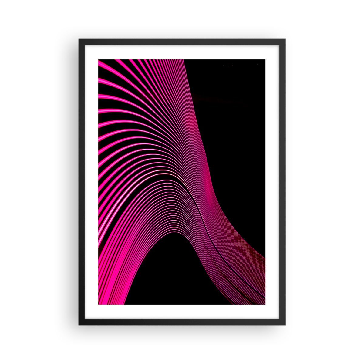 Obraz - Plakat - Aleja światła - 50x70cm - Linie Nowoczesny Neonowy ...