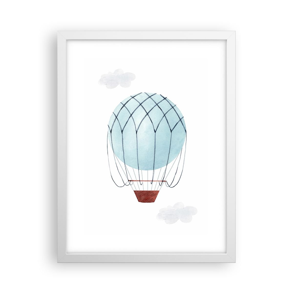 Obraz - Plakat - Cały w chmurach - 30x40cm - Dziecięcy Balon Minimalizm - Foto Plakaty na ścianę ...