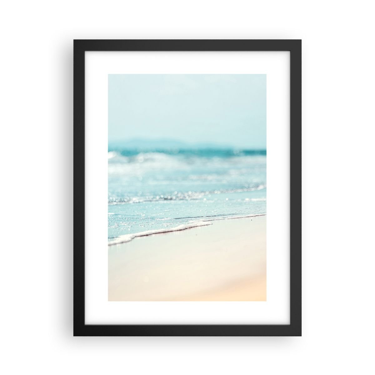 Obraz - Plakat - Ciepło i szum - 30x40cm - Brzeg Morza Plaża Morze ...