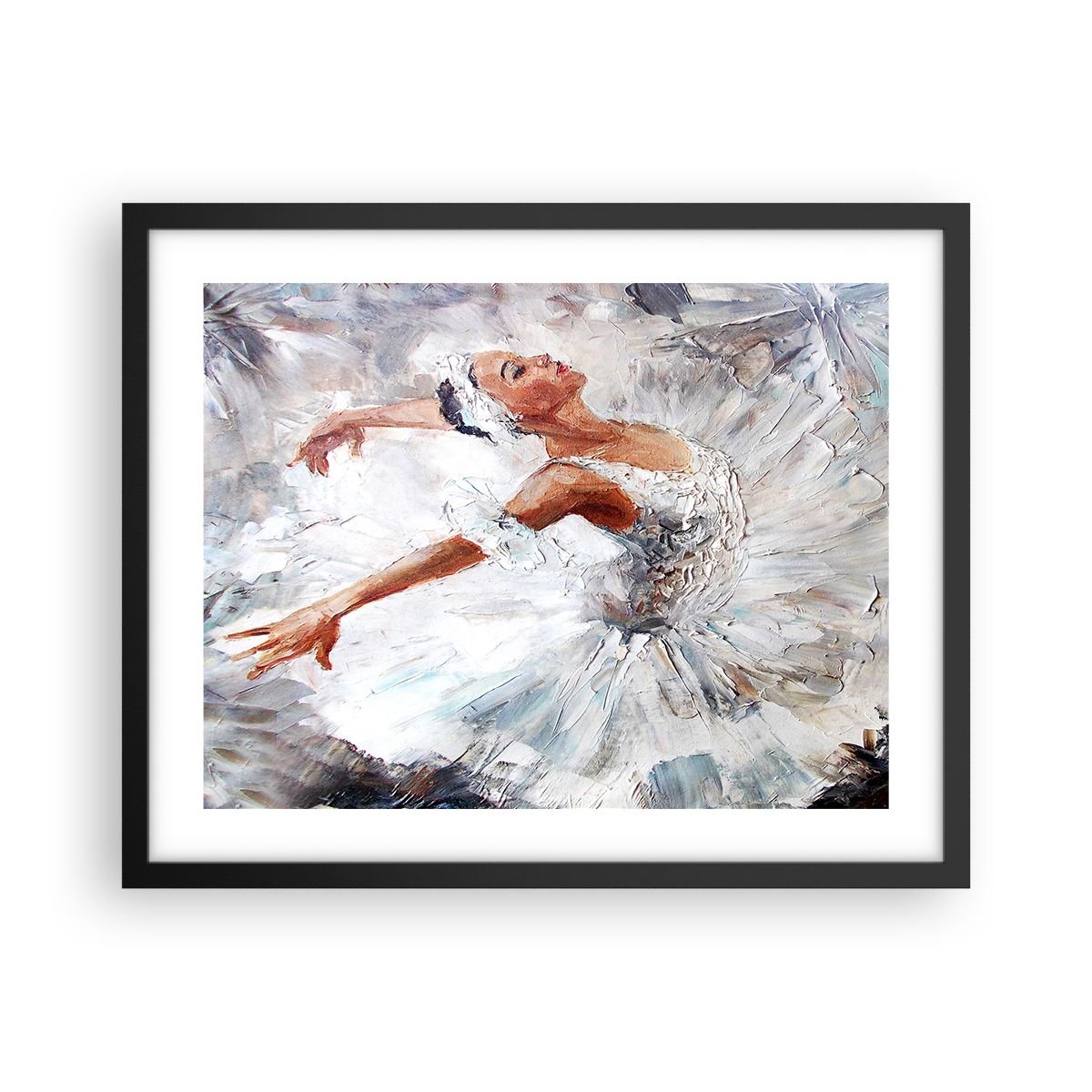 Obraz - Plakat - Delikatna i lekka jak tiul - 50x40cm - Baletnica ...