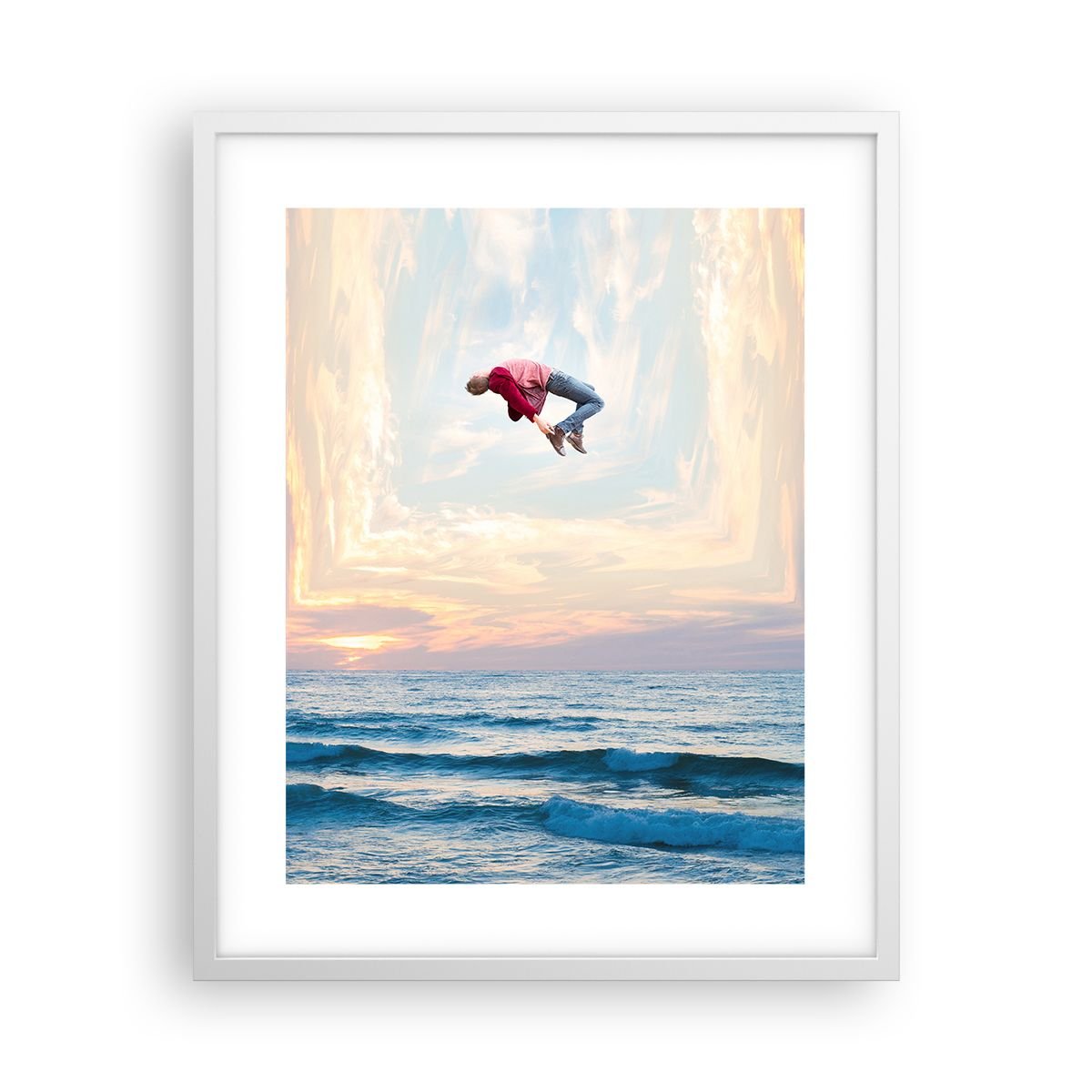 Obraz - Plakat - Do innego wymiaru - 40x50cm - Abstrakcja Człowiek ...