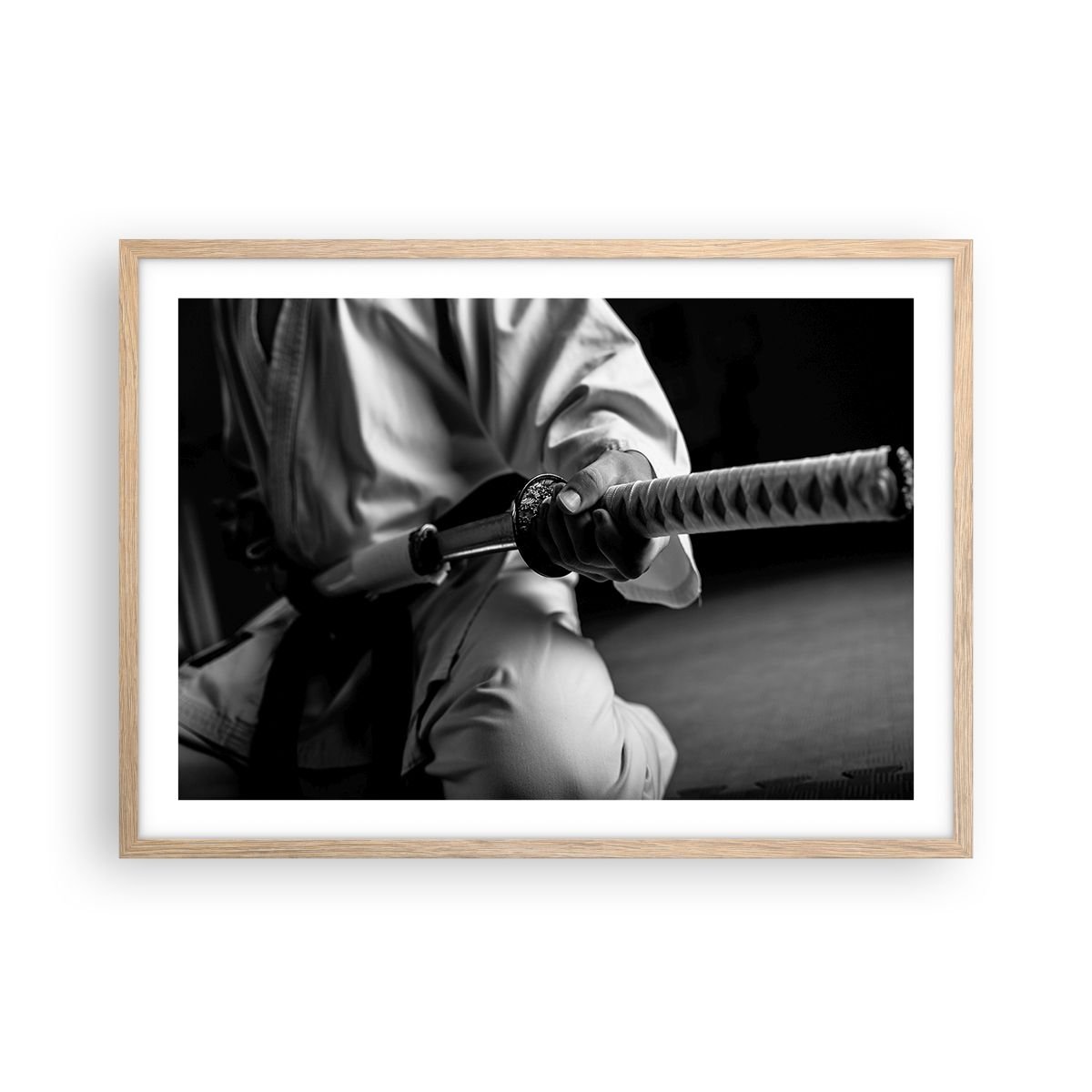 Obraz - Plakat - Dusza wojownika - 70x50cm - Miecz Samurajski Japonia ...
