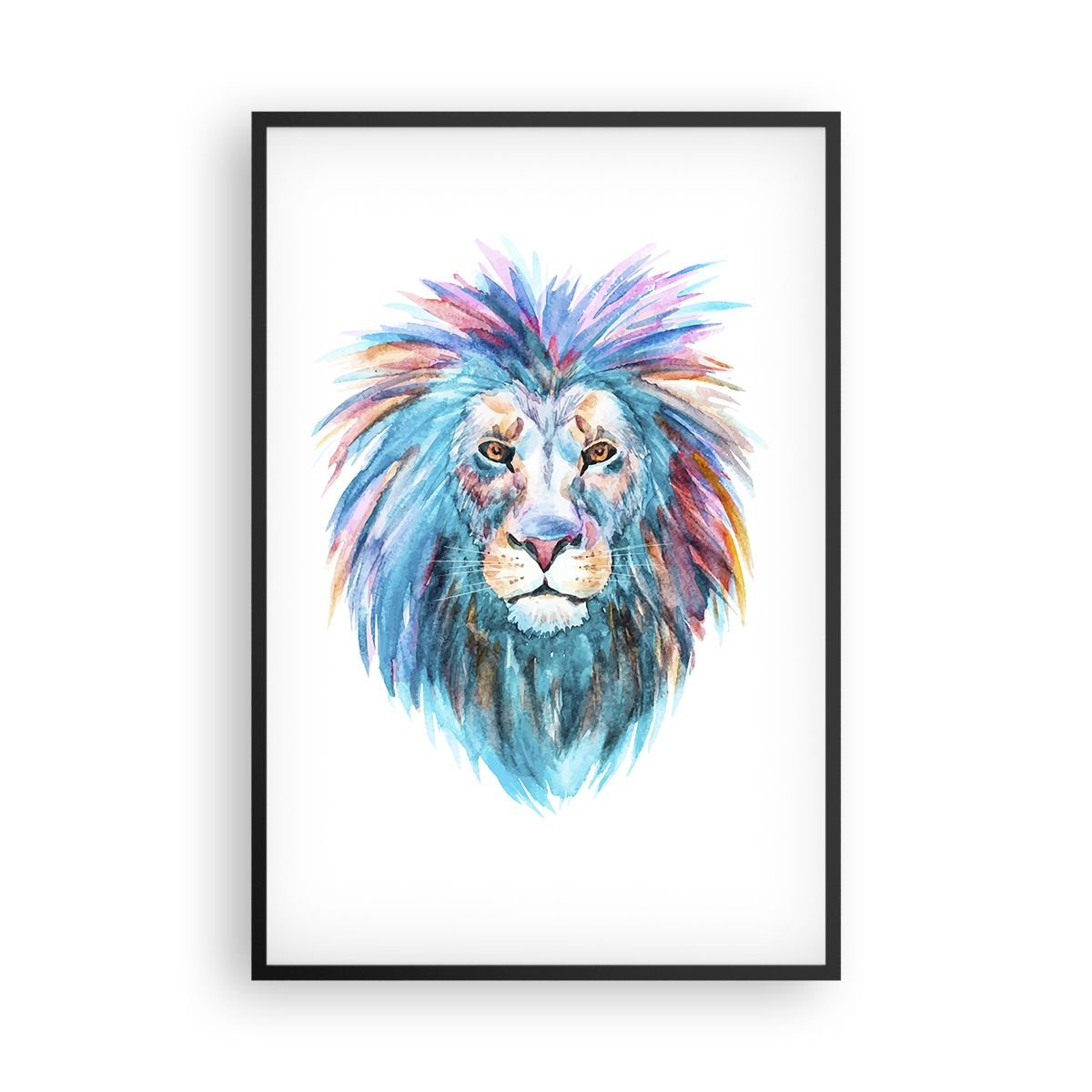 Obraz - Plakat - Elektryzująca aura - 61x91cm - Zwierzęta Lew ...