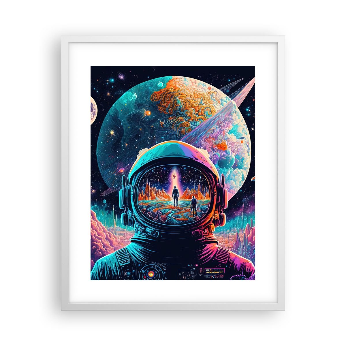 Obraz - Plakat - Filozofom się nie śniło - 40x50cm - Astronauta Futurystyczny Kosmos - Foto ...