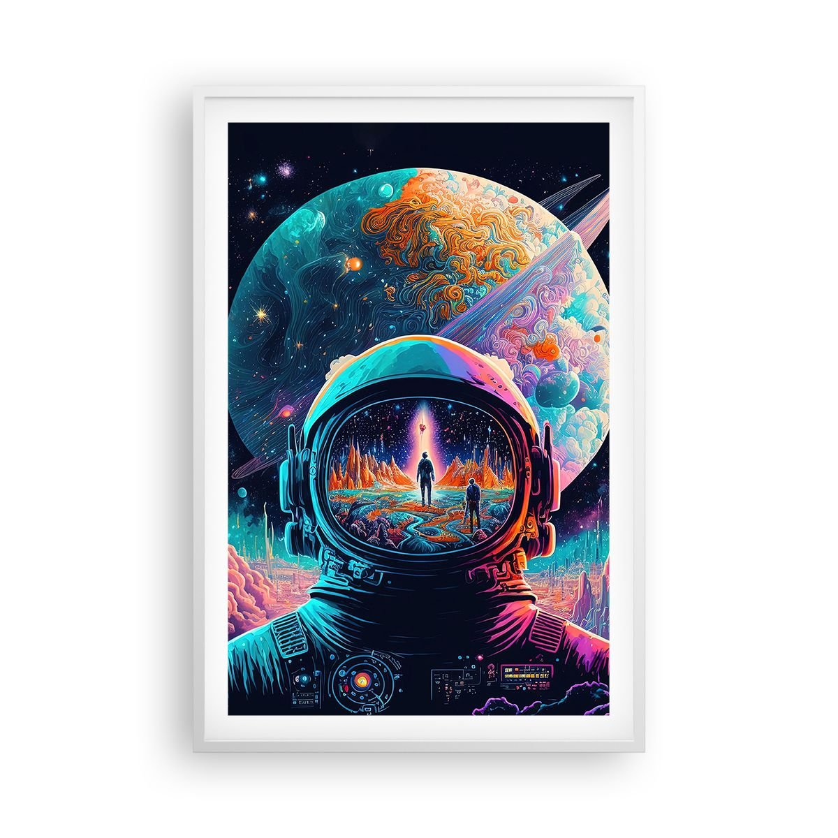 Obraz - Plakat - Filozofom się nie śniło - 61x91cm - Astronauta Futurystyczny Kosmos - Foto ...