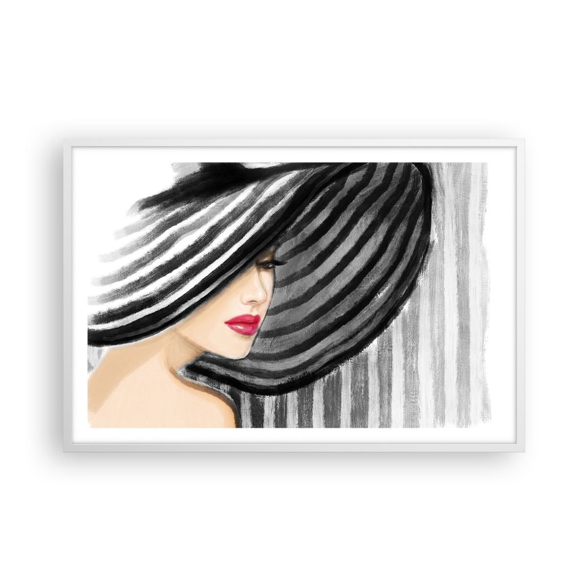 Obraz - Plakat - Gdzie ciebie szukać? - 91x61cm - Kobieta Twarz Kobiety Portret Kobiety - Foto ...