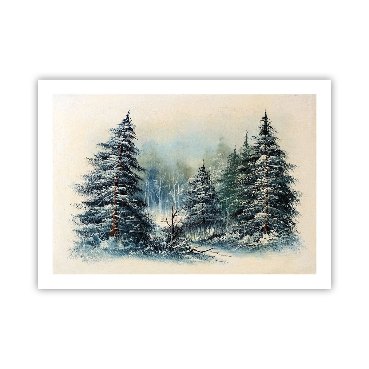 Obraz - Plakat - Gotowe do Świąt - 70x50cm - Krajobraz Las Natura ... Obraz - Plakat - Gotowe do Świąt - 70x50cm - Krajobraz Las Natura ...