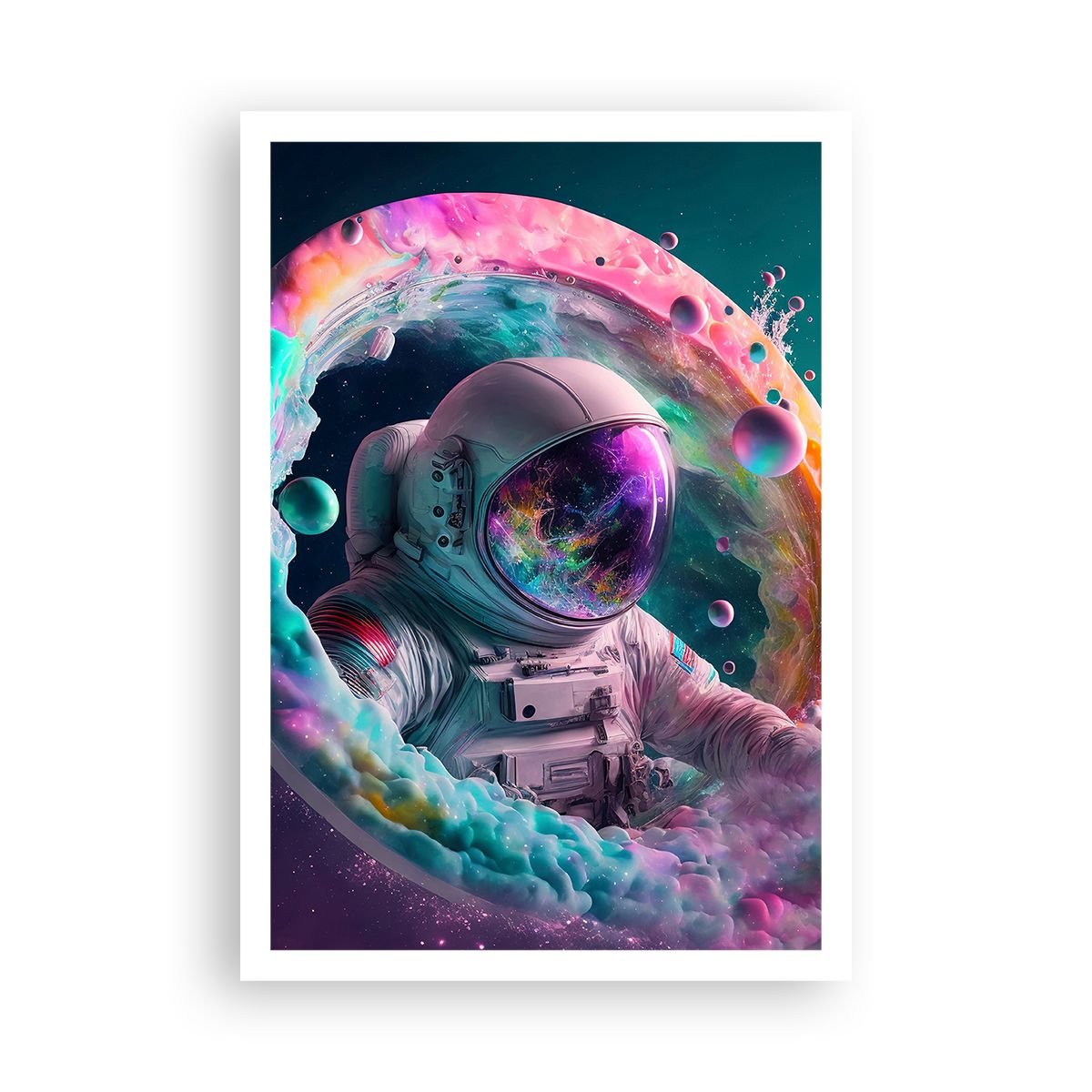 Obraz - Plakat - Gwiezdne wrota - 70x100cm - Astronauta Galaktyka Futurystyczny - Foto Plakaty ...