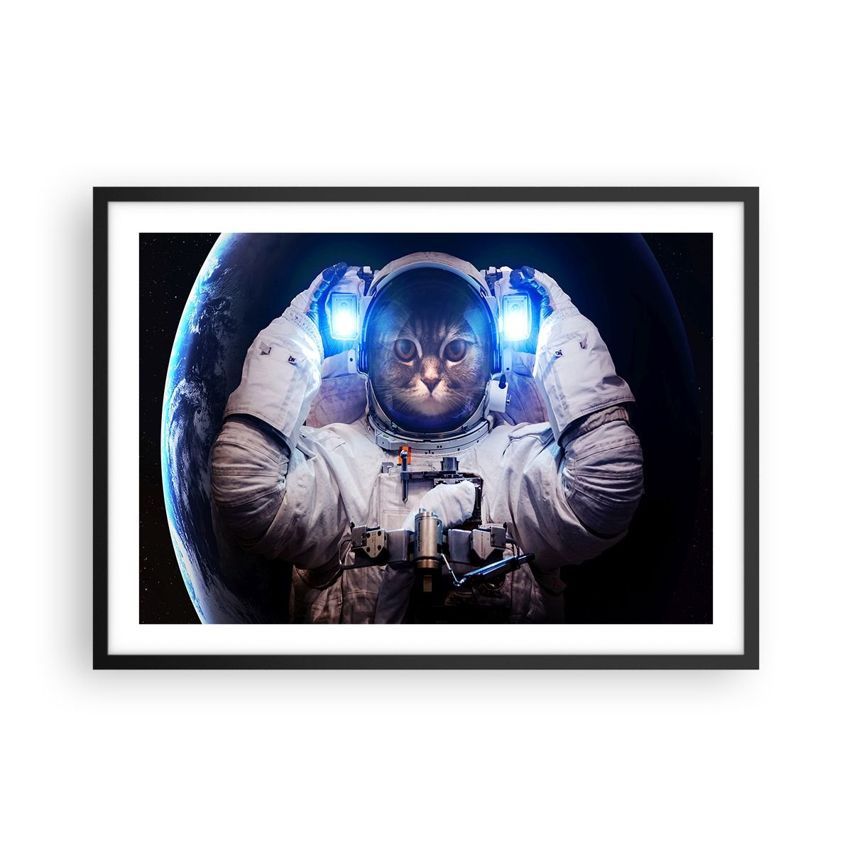 Obraz - Plakat - Houston, macie problem - 70x50cm - Abstrakcja Astronauta Kosmos - Nowoczesny ...