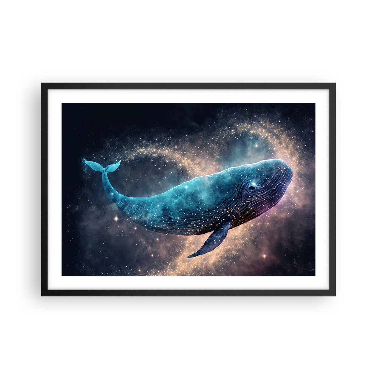 Obraz - Plakat - Jest taki świat… - 70x50cm - Wieloryb Magiczny Fantastyczny - Nowoczesny modny ...