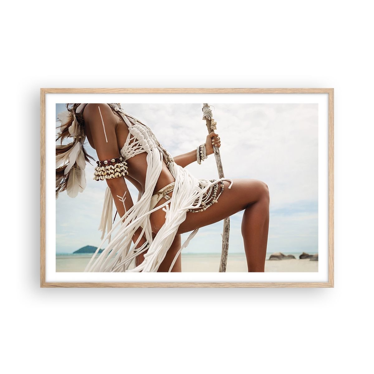 Obraz - Plakat - Kapłanka słońca - 91x61cm - Kobieta Boho Vintage - Foto Plakaty na ścianę w ...