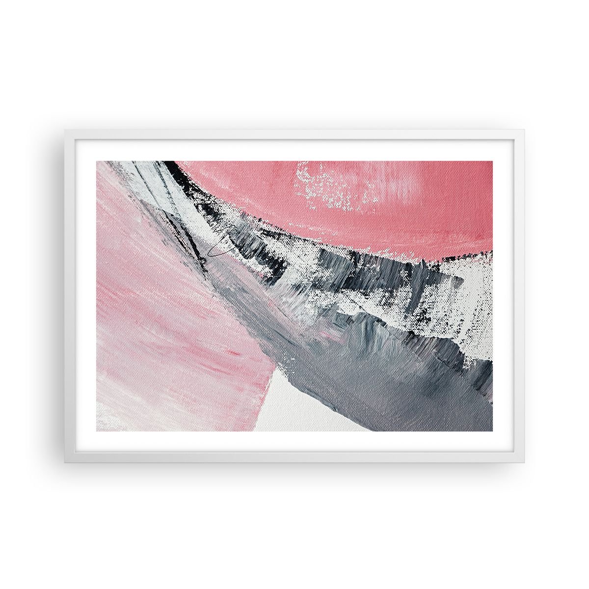 Obraz - Plakat - Kompozycja dopasowana - 70x50cm - Abstrakcja Sztuka Pastelowe Kolory ...