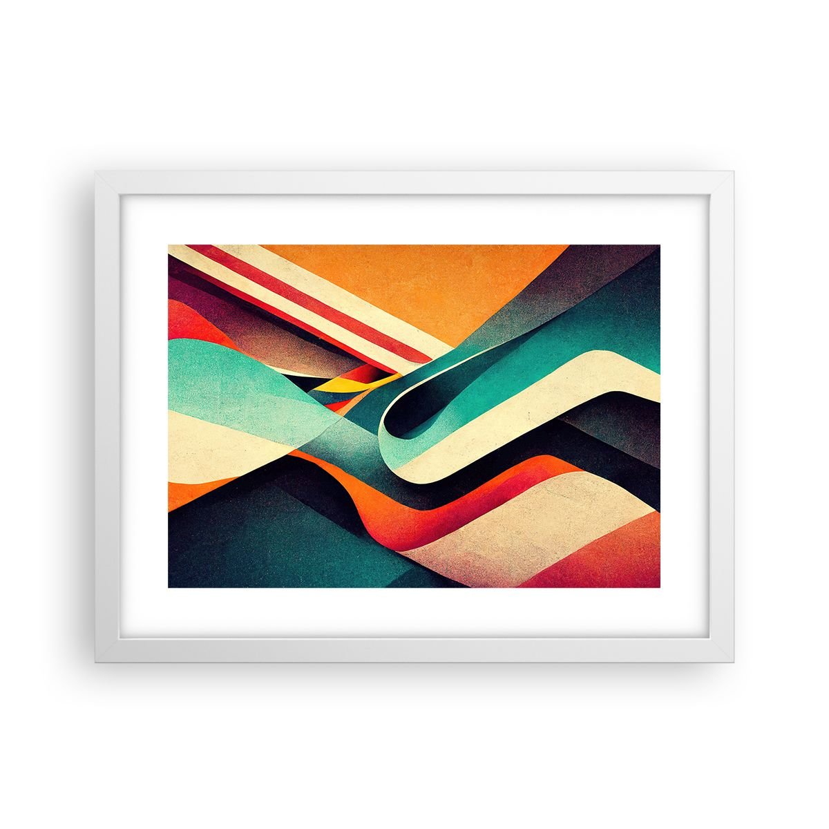 Obraz - Plakat - Kompozycja intensywna - 40x30cm - Abstrakcja Sztuka ...