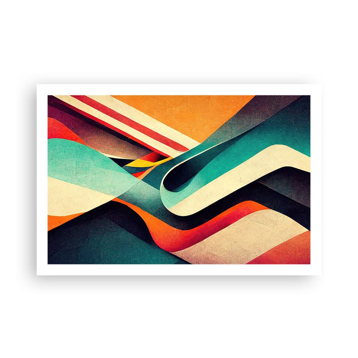 Obraz - Plakat - Kompozycja intensywna - 91x61cm - Abstrakcja Sztuka ...