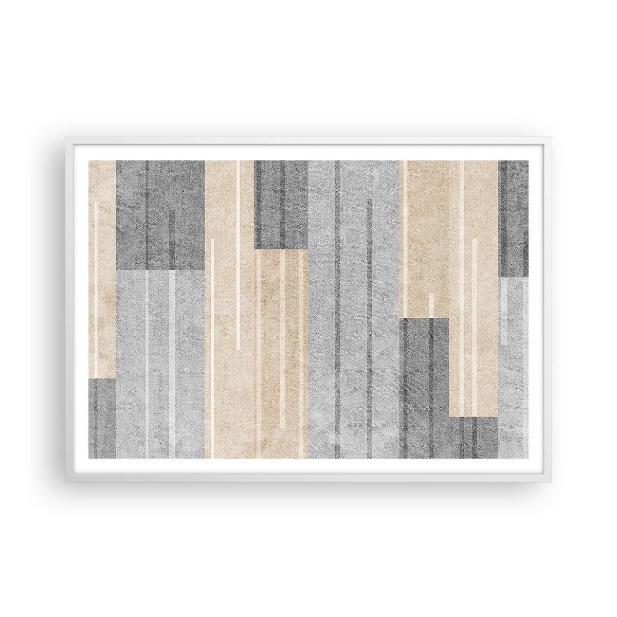 Obraz - Plakat - Kompozycja: trzymać pion - 100x70cm - Abstrakcja Linie ...