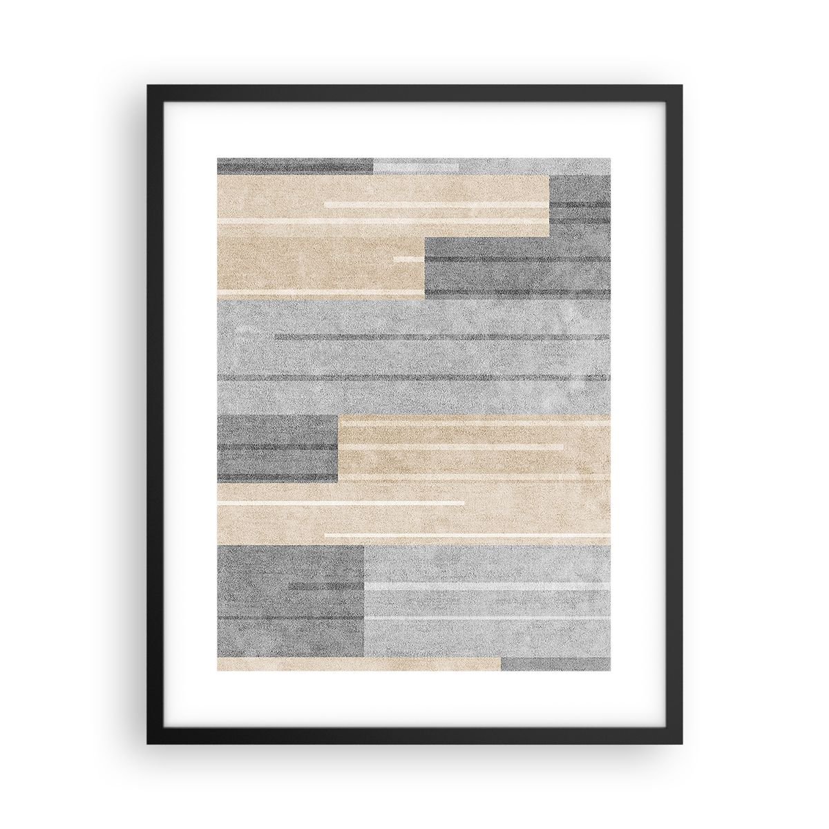 Obraz - Plakat - Kompozycja: trzymać pion - 40x50cm - Abstrakcja Linie ...