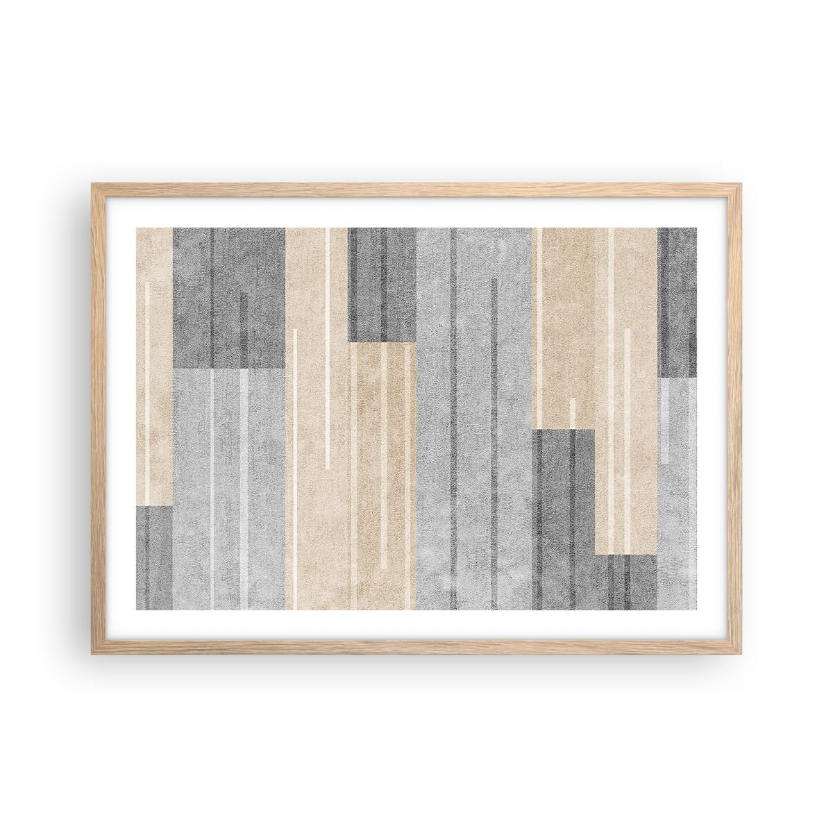 Obraz - Plakat - Kompozycja: trzymać pion - 70x50cm - Abstrakcja Linie ...