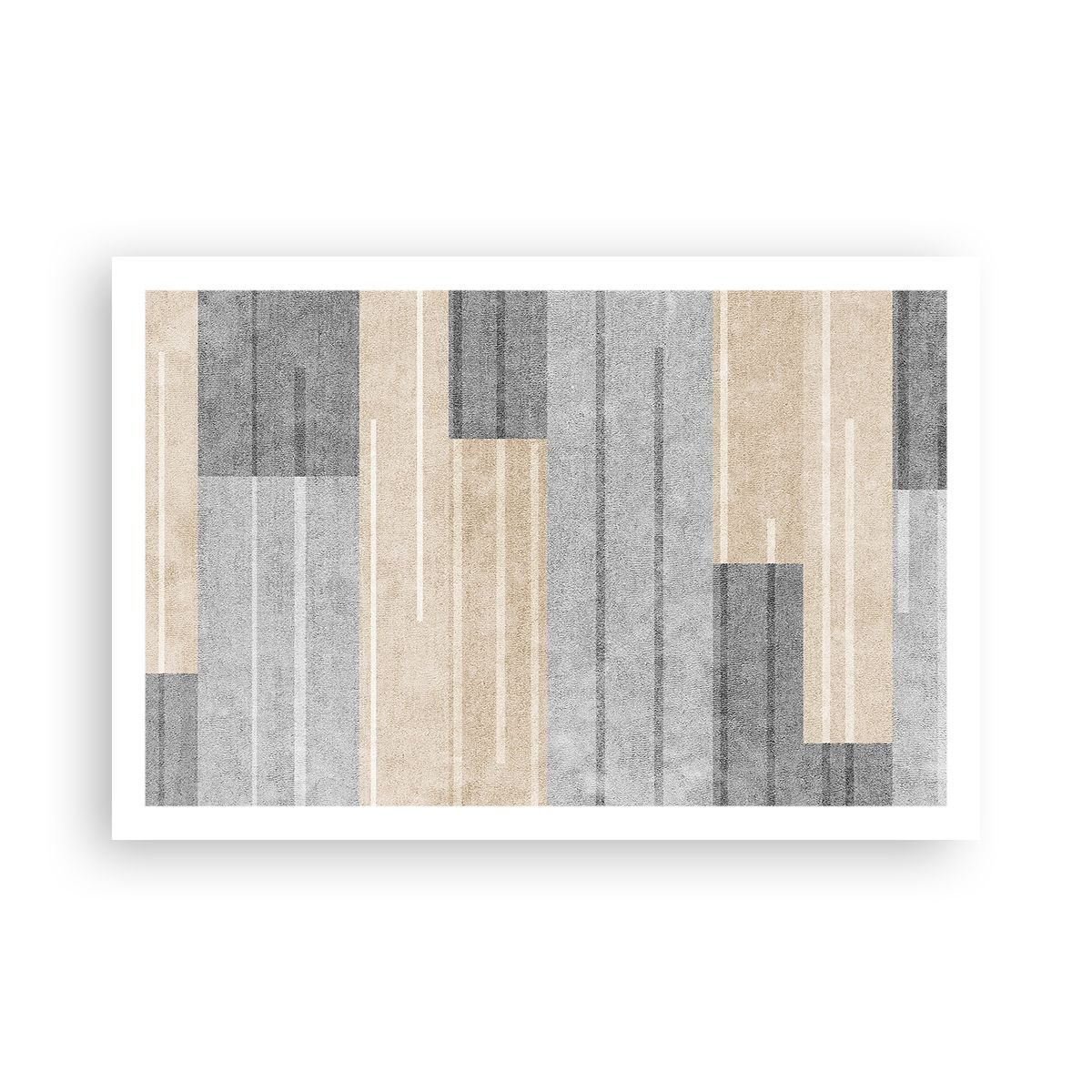 Obraz - Plakat - Kompozycja: trzymać pion - 91x61cm - Abstrakcja Linie Pastelowe - Foto Plakaty ...