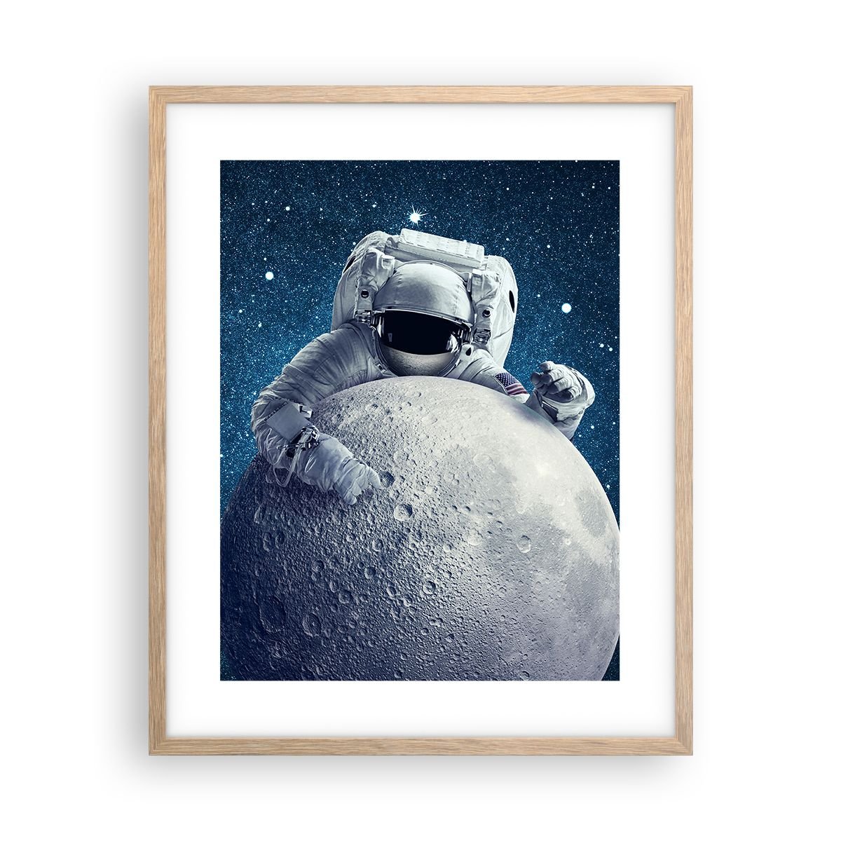 Obraz - Plakat - Kosmiczny żartowniś - 40x50cm - Astronauta Kosmos Księżyc - Foto Plakaty w ...