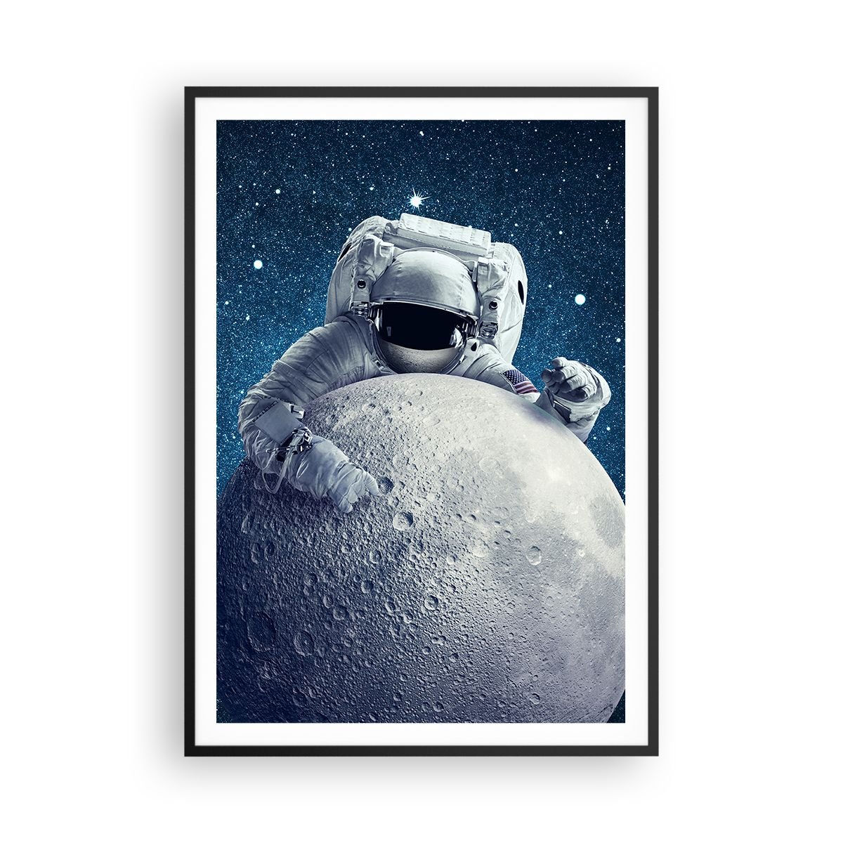 Obraz - Plakat - Kosmiczny żartowniś - 70x100cm - Astronauta Kosmos Księżyc - Foto Plakaty w ...