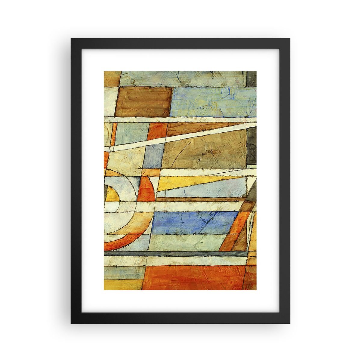 Obraz - Plakat - Kubizm na budowie - 30x40cm - Abstrakcja Sztuka ...