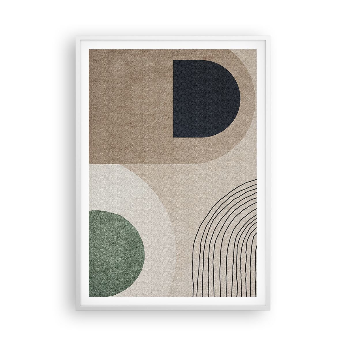 Obraz - Plakat - Łagodność owalu - 70x100cm - Minimalizm Sztuka ...